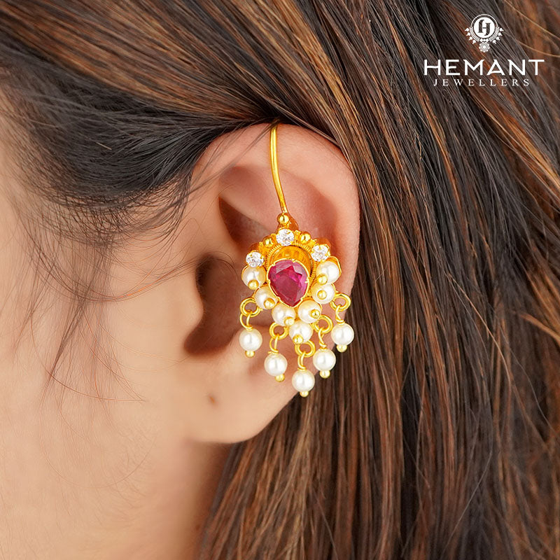 Traditional Maharashtrian Kolhapuri Micro Gold Plated Bugadi F – Hemant Jewellers