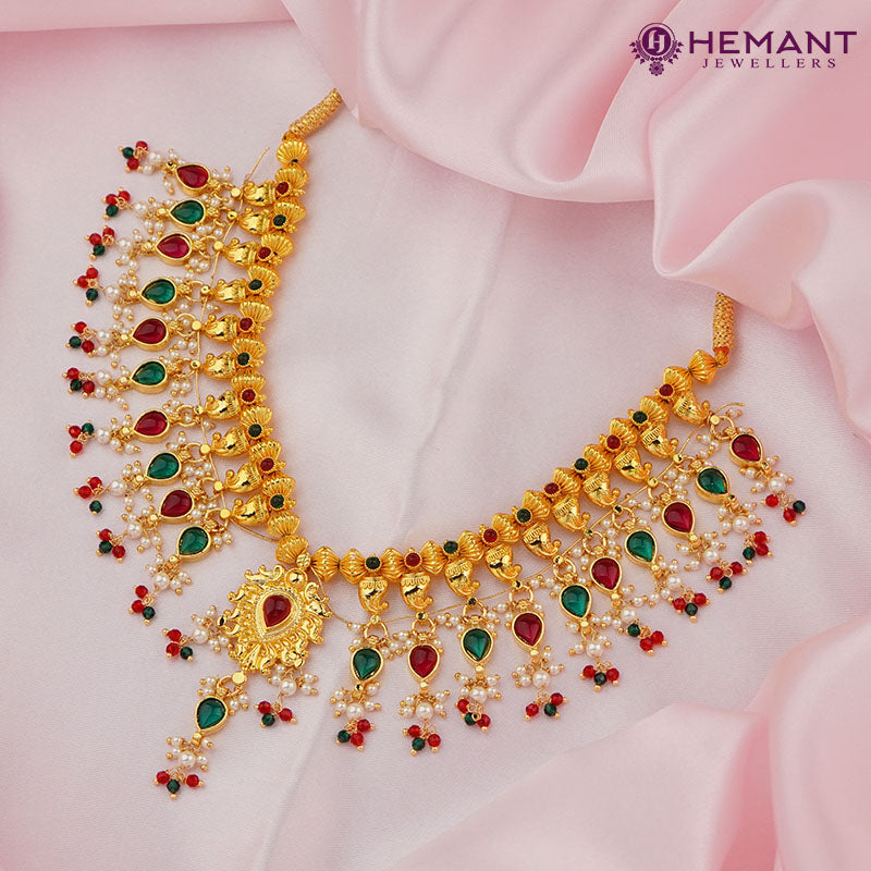 Shop Micro Gold Plated Kolhapuri Saaj Collection | Handcrafted Jewelry ...