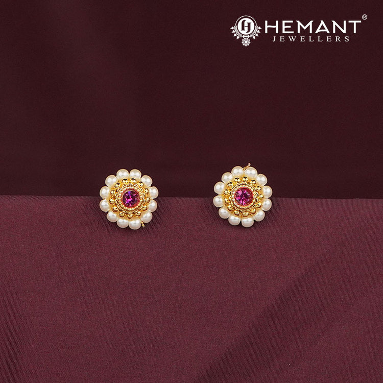 Traditional Maharashtrian Kolhapuri Tops Saj 2-0 Moti – Hemant Jewellers