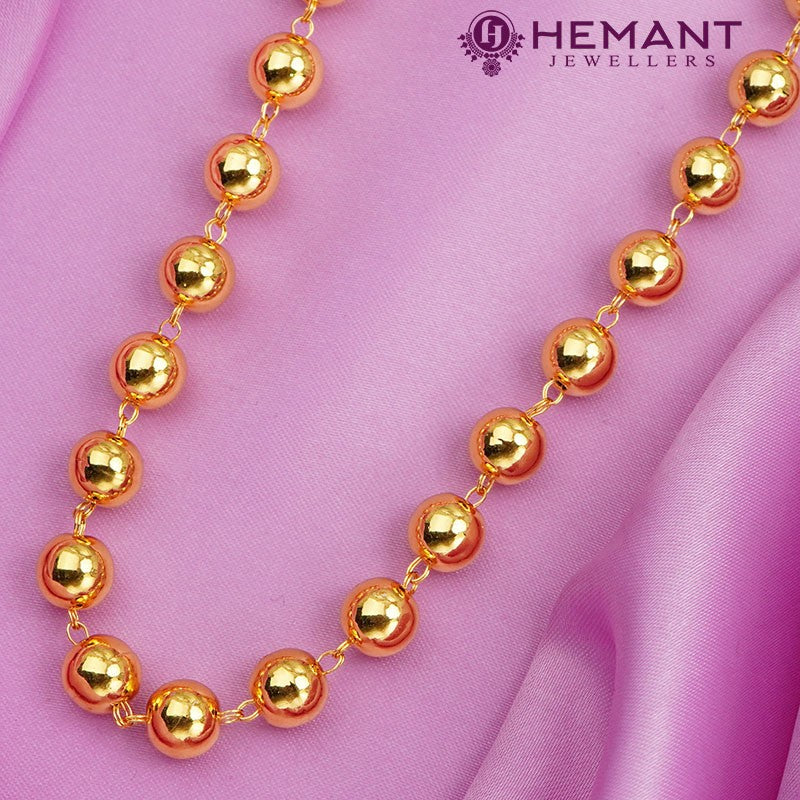 Traditional Maharashtrian Kolhapuri Micro Gold Plated Gol Mala 1 Line ...