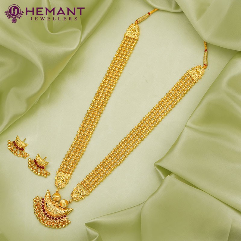 Traditional Maharashtrian Kolhapuri Rani Har Boat – Hemant Jewellers