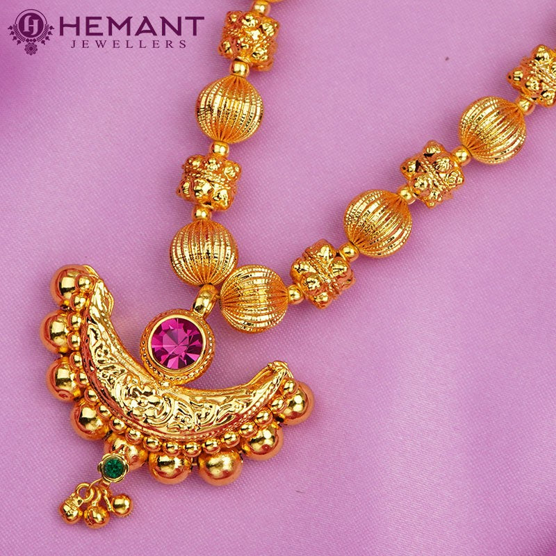 Traditional Maharashtrian Kolhapuri Topra Mala Chand 10 MM – Hemant ...