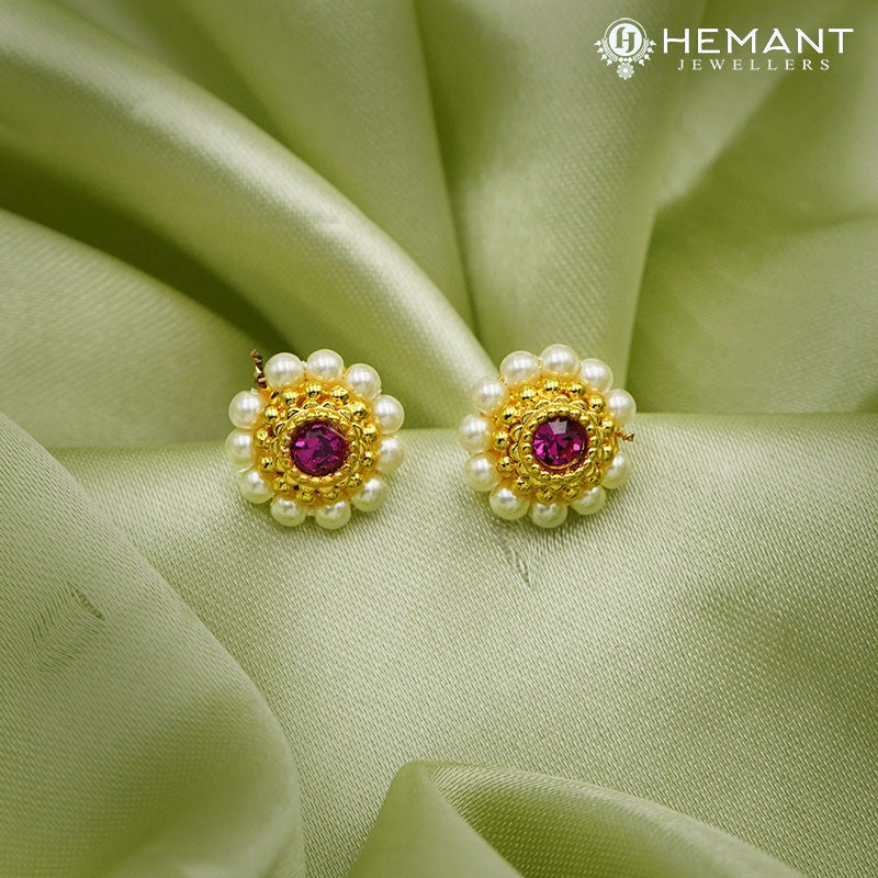 Traditional Maharashtrian Kolhapuri Tops Saj 2-0 Moti – Hemant Jewellers