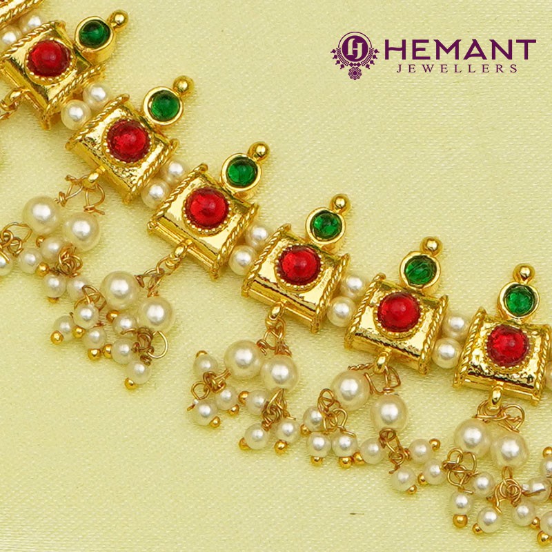 Traditional Maharashtrian Moti Har Chowk – Hemant Jewellers